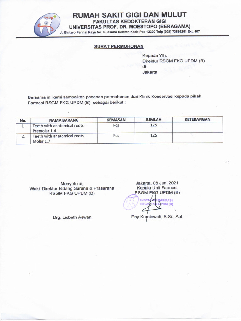 Surat Pesanan PT Gratia Jaya Mulya045 | PDF