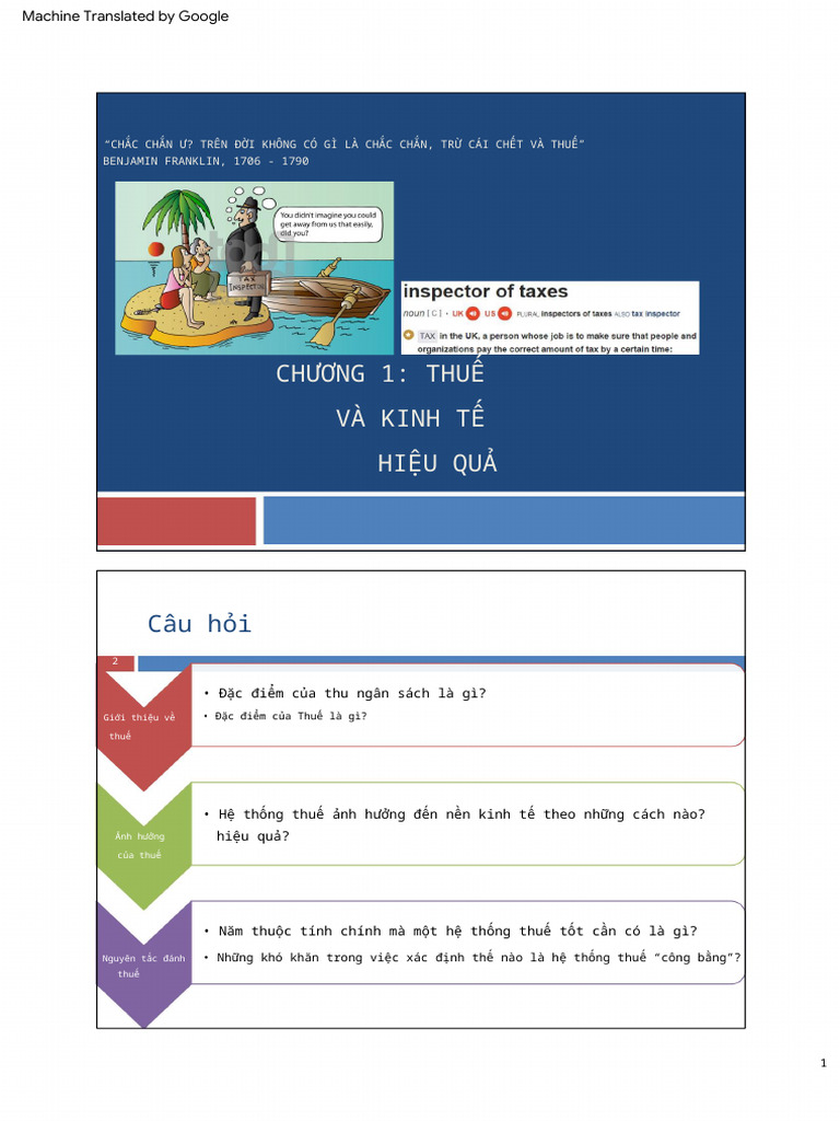 PEII - Slides Chap1 - Taxation | PDF