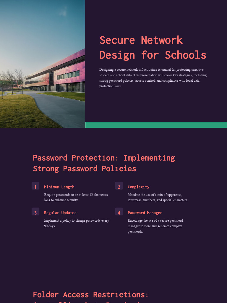 Secure School Network Design Guide | PDF | Password | Security