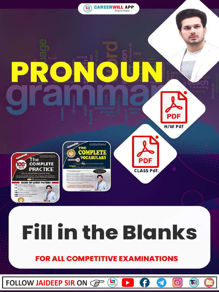 Pronoun Fill in the blanks__ | PDF