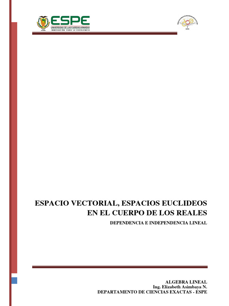 Espacio Vectorial Euclideo Clase 16 Iiu Pdf Espacio Vectorial