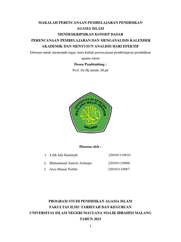 Makalah K-1 | PDF