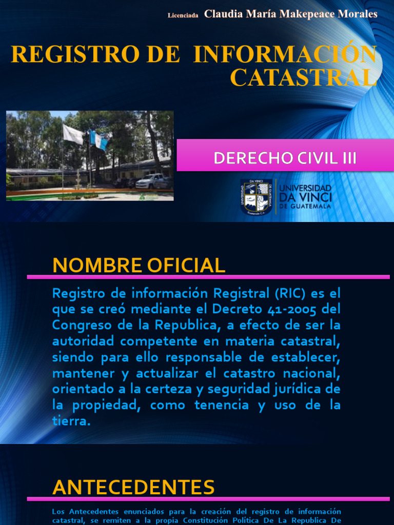 Registro Información Catastral | PDF | Guatemala | Justicia