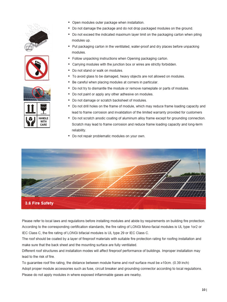Installation Manual For LONGi Solar PV Modules - V15 - +ó+ - 11 | PDF ...