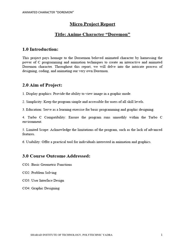 CGR Micro Project Report With Diary | PDF | Function (Mathematics) | Computer Engineering