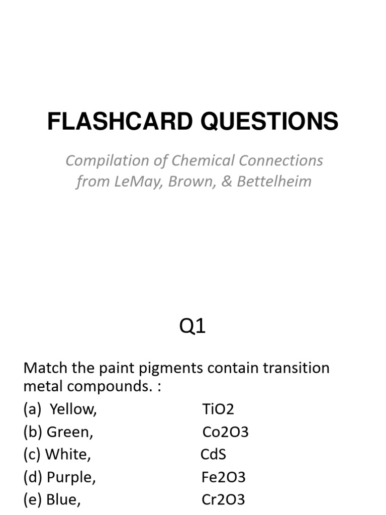 Flashcard Session 1 of 5 | PDF | Chemical Bond | Photodissociation