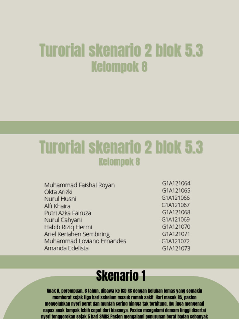 Tutorial Skenario 2 Blok 5.3 Kelompok 8 | PDF
