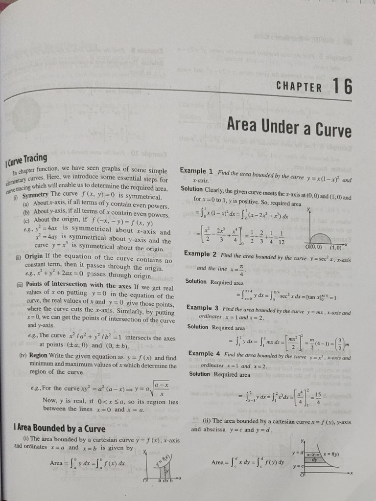 Area Under Curves and Regions | PDF | Cartesian Coordinate System ...