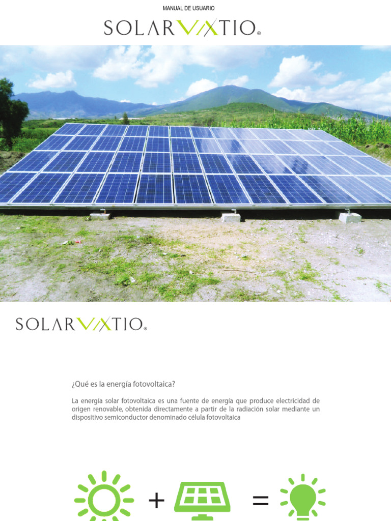 Manual de Instalación de Paneles Solares | PDF | Panel solar | Fotovoltaica