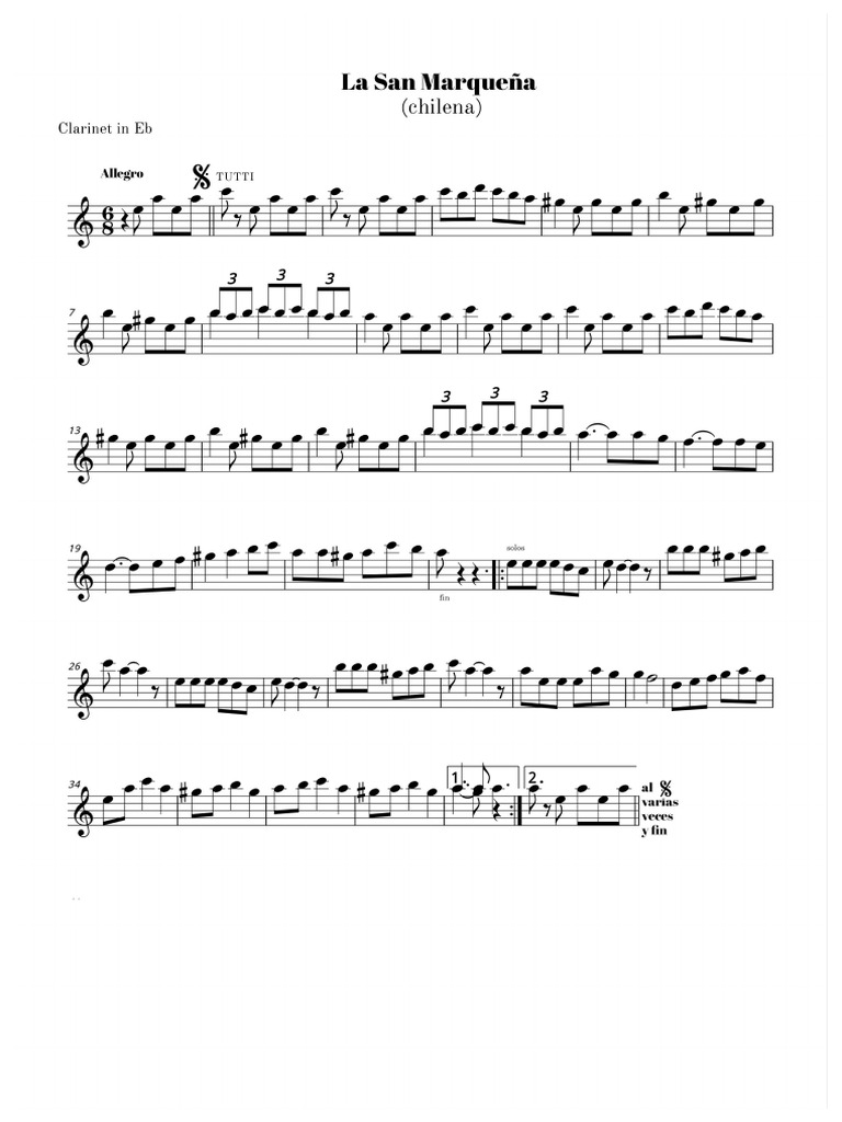 Partes de Sax | PDF