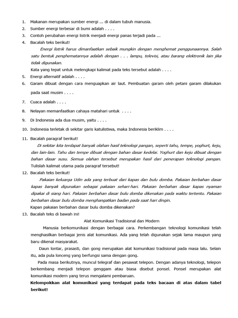 Bahan Belajar Bhs. Ind | PDF | Perjalanan | Kajian Bahasa Asing
