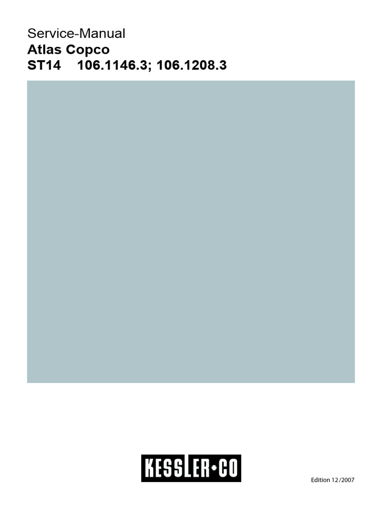 Atlas Copco ST14 Service Guide | PDF