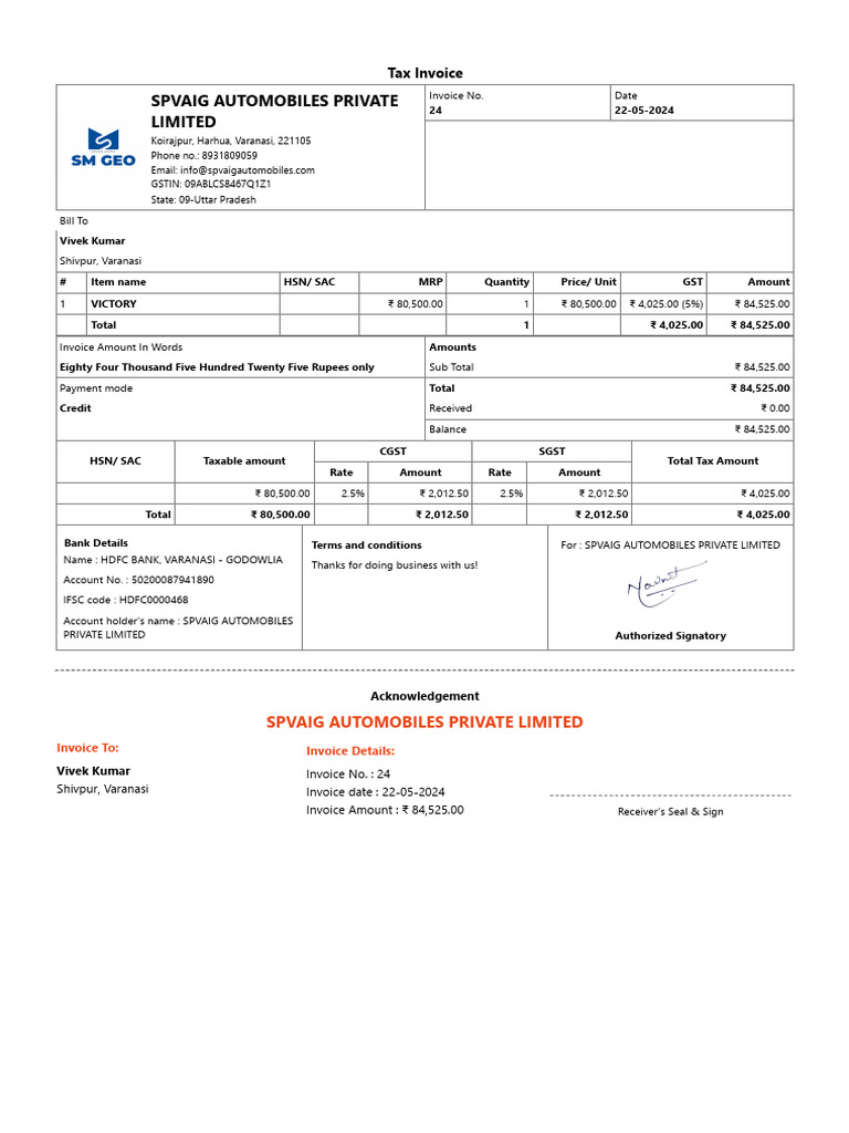 TI Vivek | Download Free PDF | Invoice | Public Finance