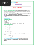 Complex Numbers | PDF | Real Number | Complex Number