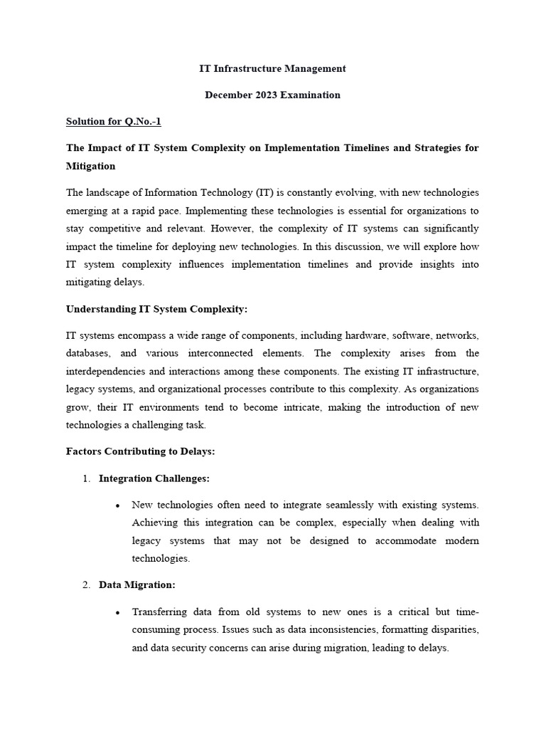 IT Infrastructure Management | PDF | Virtualization | Risk