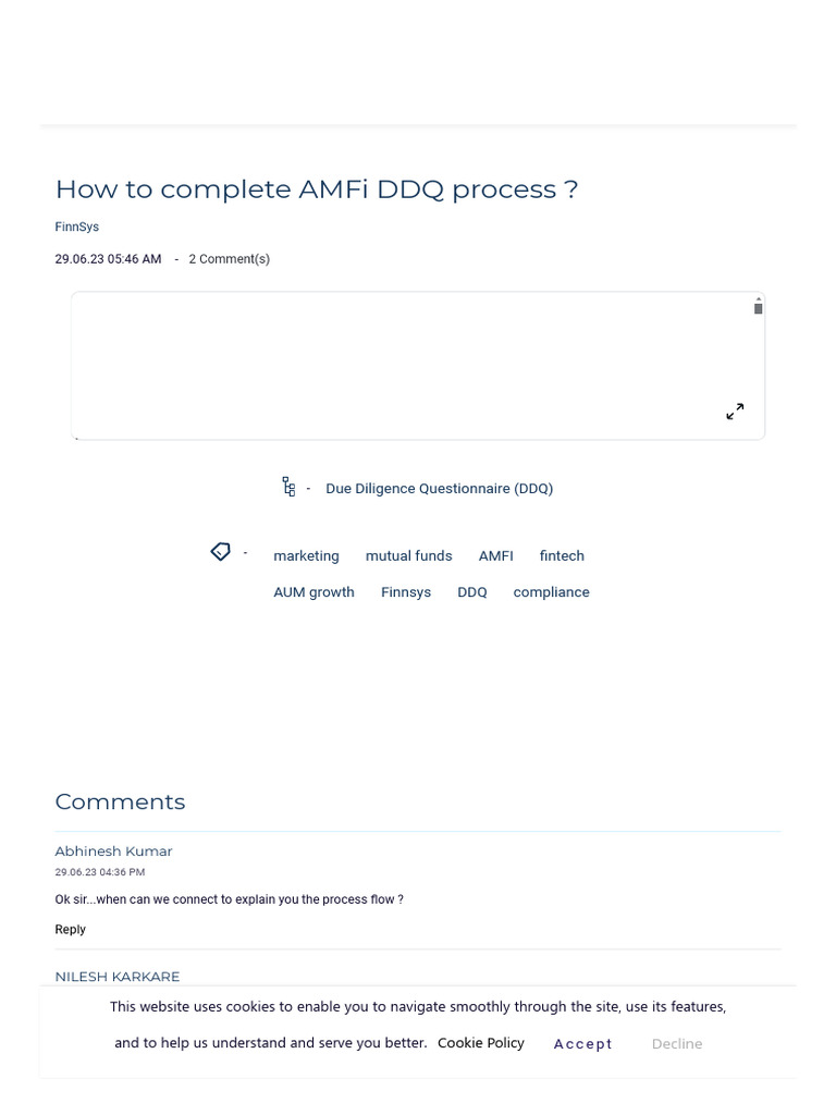 AMFi DDQ Process Guide | PDF