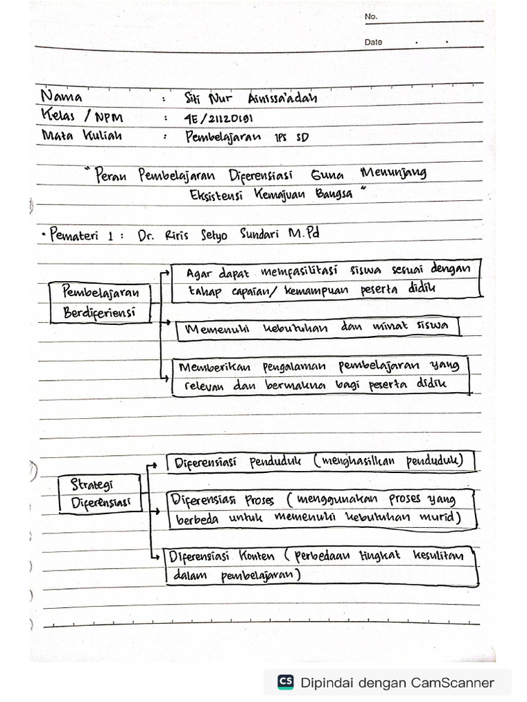 Siti Nur Ainissa'Adah - 21120191 - Mind Mapp | PDF