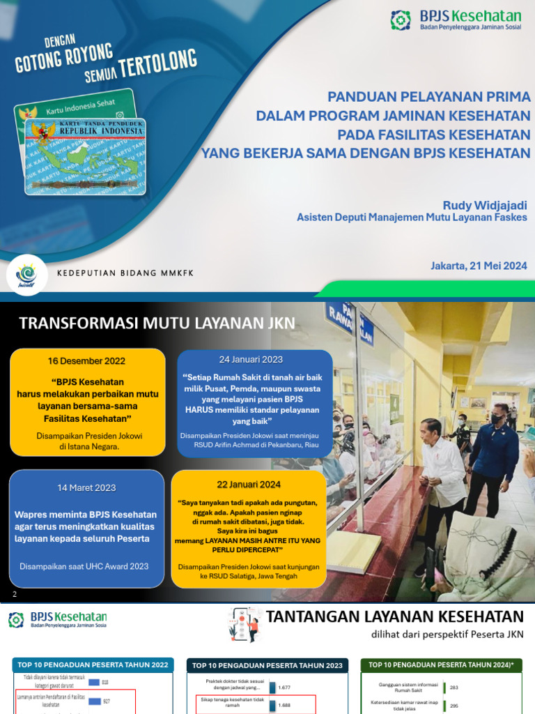Panduan Pelayanan Prima JKN 2024 | PDF
