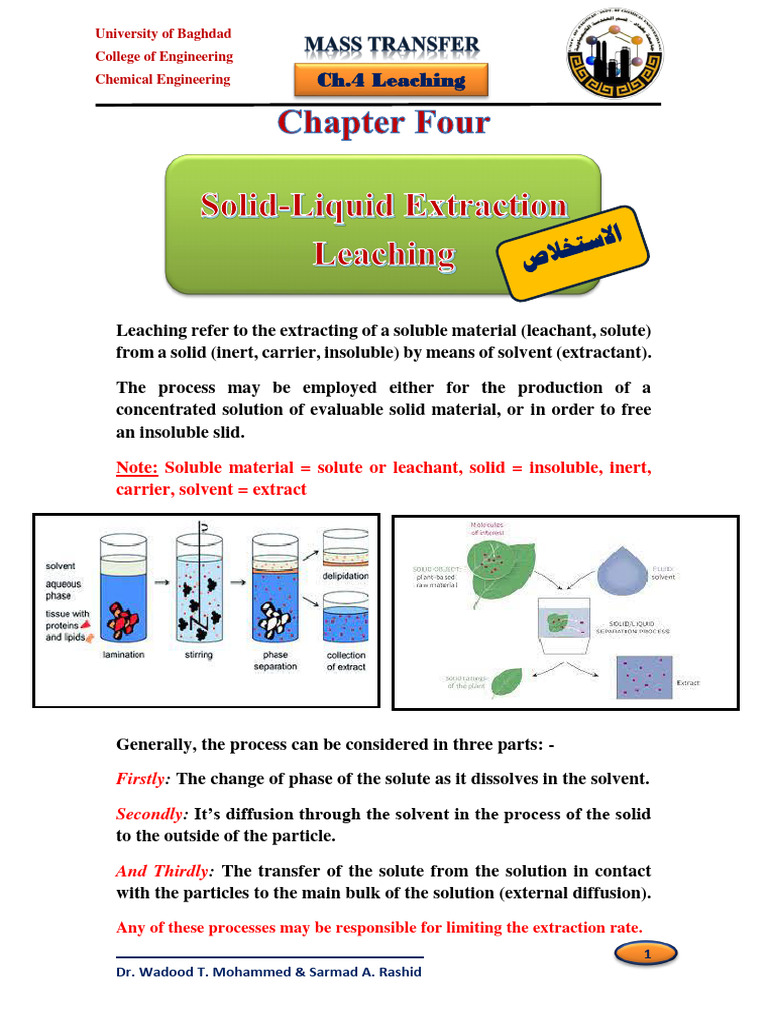 Leaching | PDF | Solubility | Materials