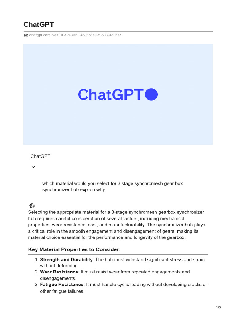 ChatGPT 4 | PDF | Strength Of Materials | Steel