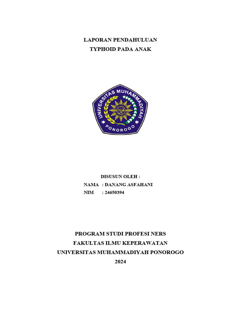 LP Typhoid | PDF | Sains & Matematika