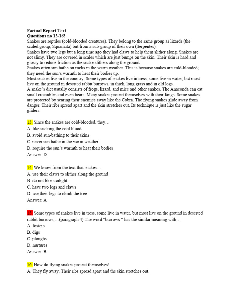 Contoh Factual Report Text B.ing | PDF | Young Adult