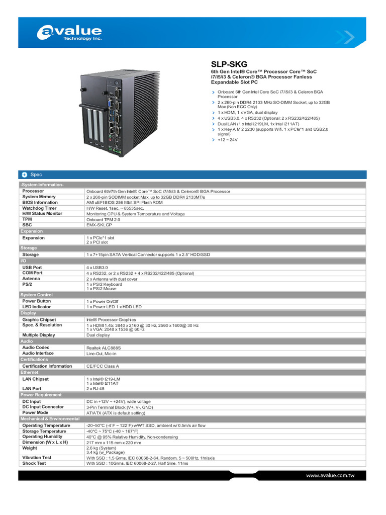 SLP-SKG 24347329 | PDF | Usb | Solid State Drive