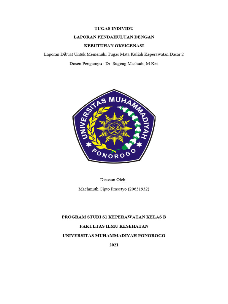 LP KDM Oksigenasi | PDF