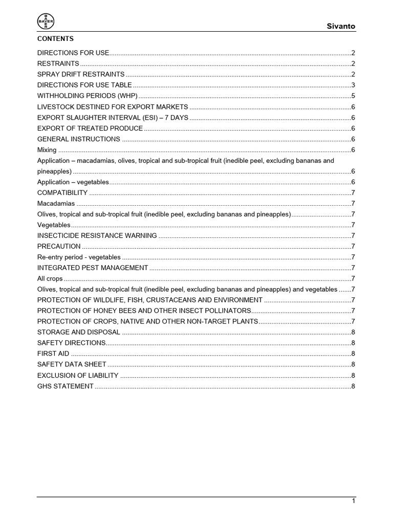 SIVANTO Prime Product Label | PDF | Insecticide | Chili Pepper