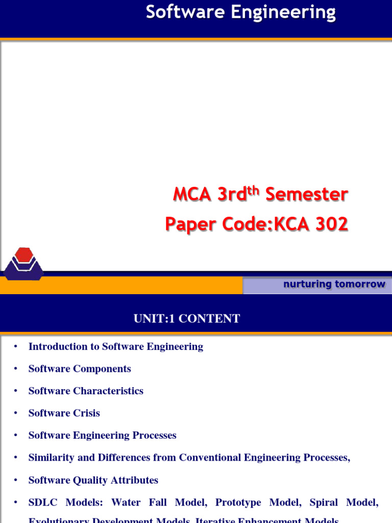 Se Unit1 Pdf Software Testing Software 0061
