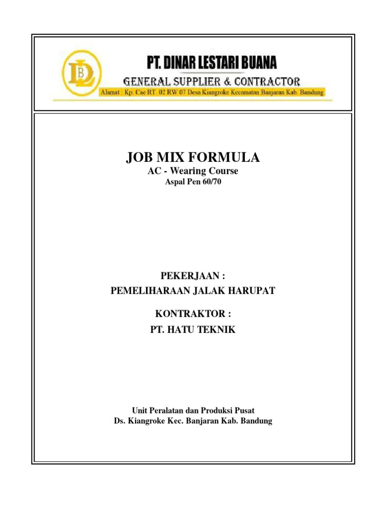 JMF Ac-Wc, Hatu Teknik, Jalak Harupat | PDF