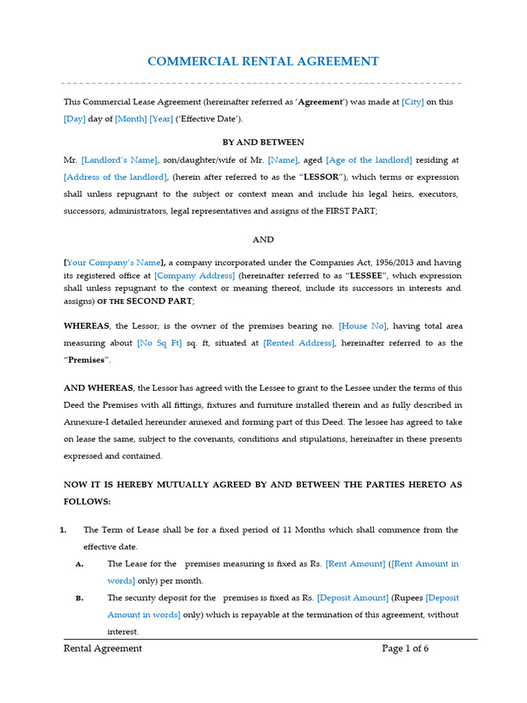 Lease Agreement | PDF | Lease | Natural Resources Law