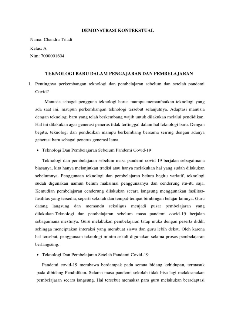Demonstrasi Kontekstual | PDF
