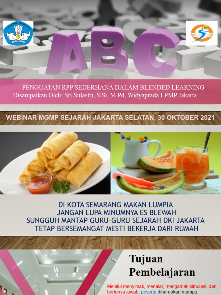 Penguatan RPP Sederhana Dalam Blended Learning | PDF