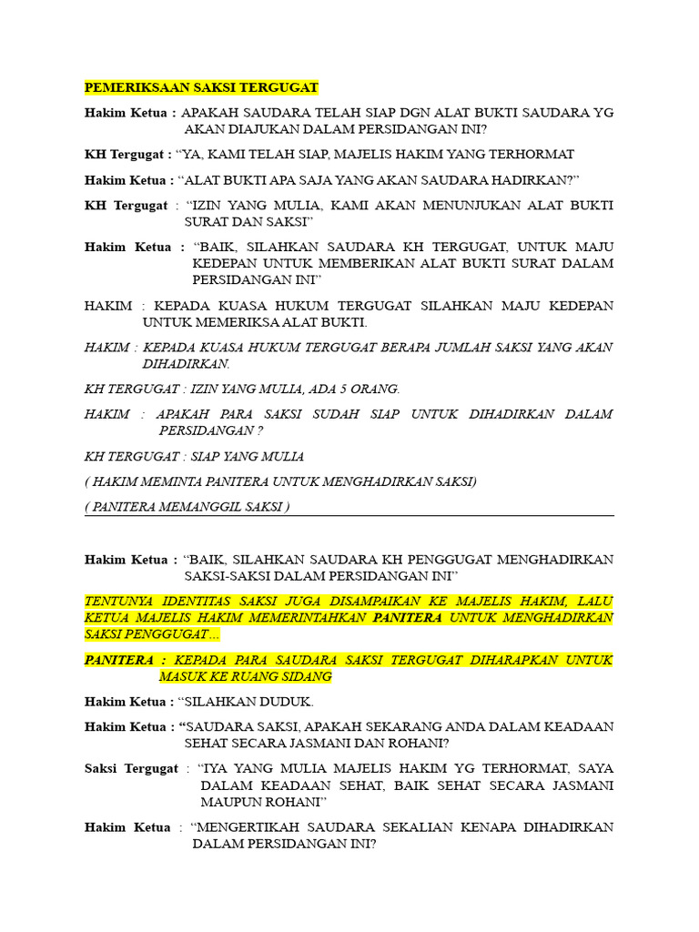 Skrip Perdata 8 Mei 2024 | PDF