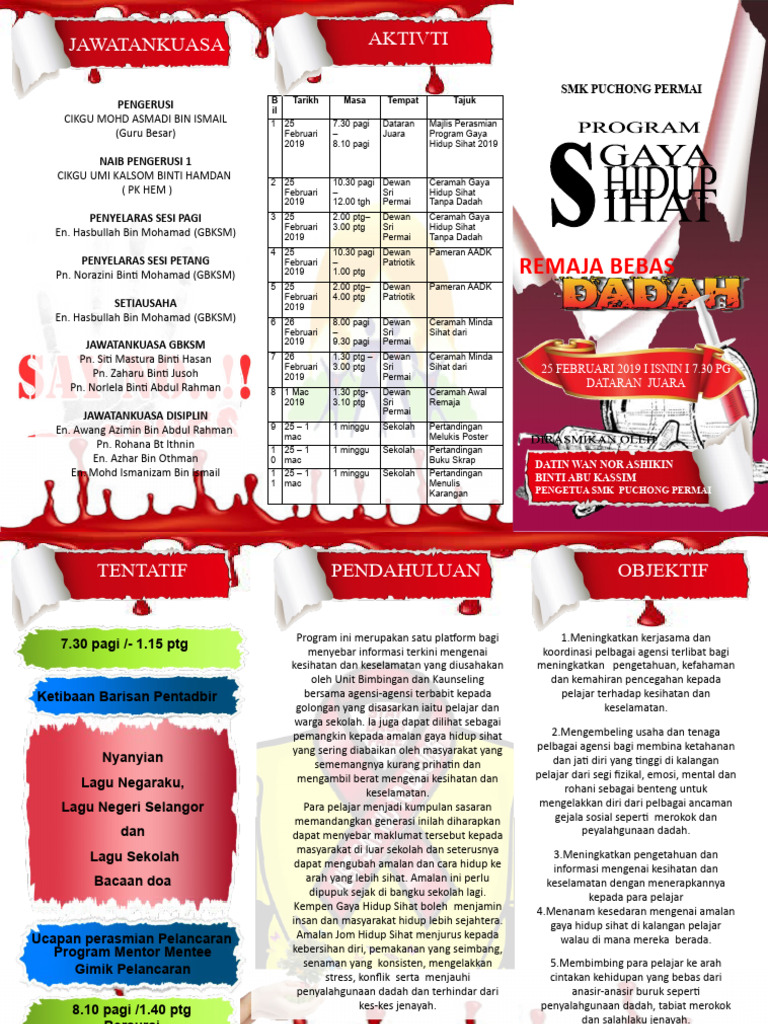 Brosur Minggu Anti Dadah | PDF