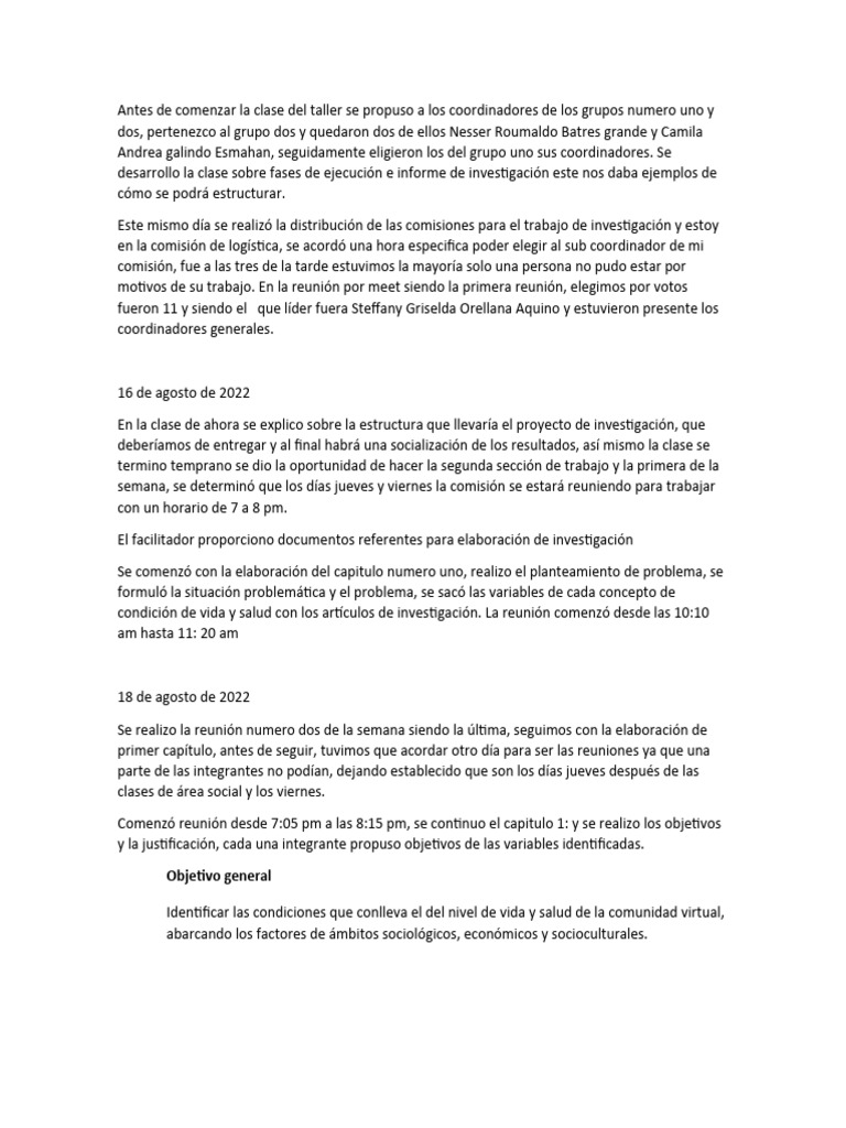 Objetivo General | PDF