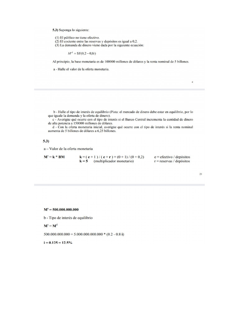 Ejercicios en Clase Macro | PDF