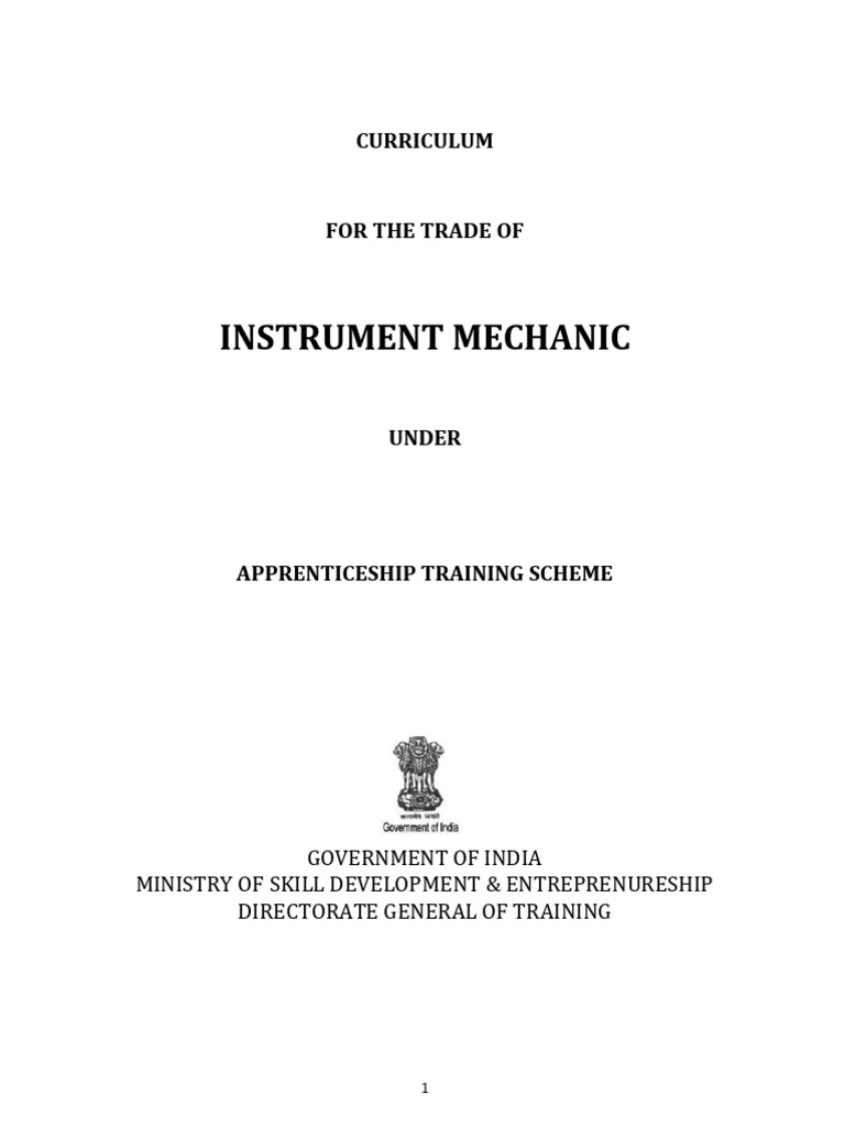 INSTRUMENT_MECHANIC | PDF | Pressure Measurement | Flow Measurement