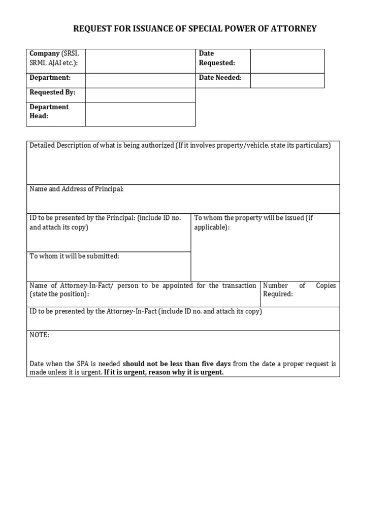 2023 SPA Request Form | PDF