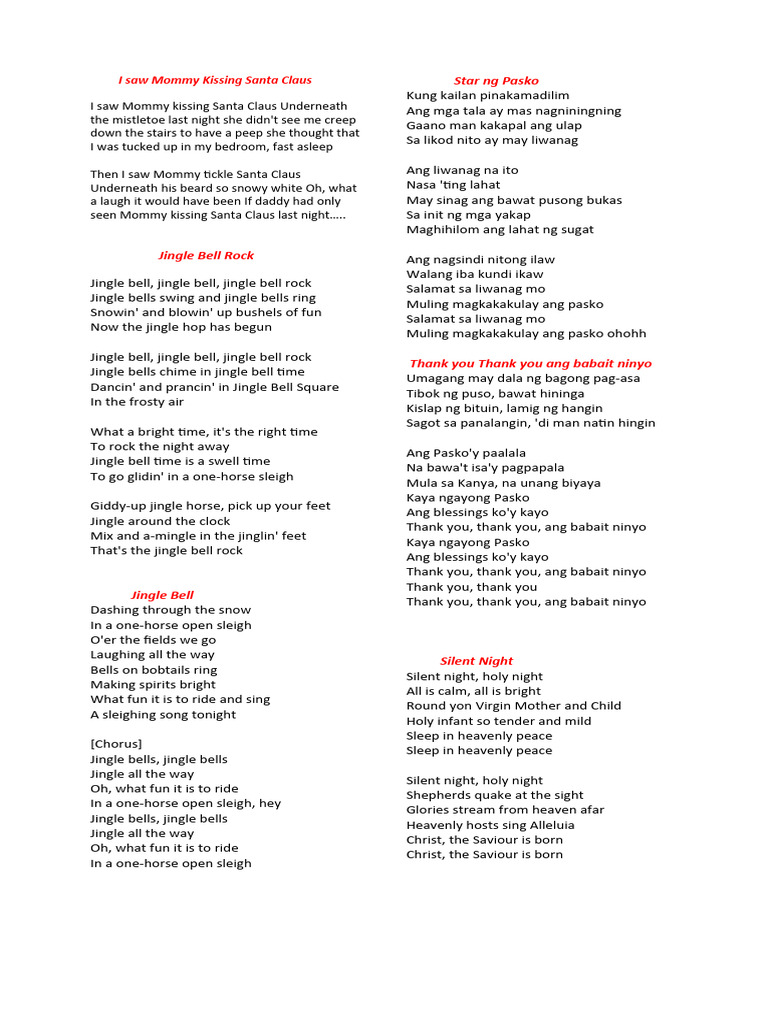 Caroling Songs | PDF