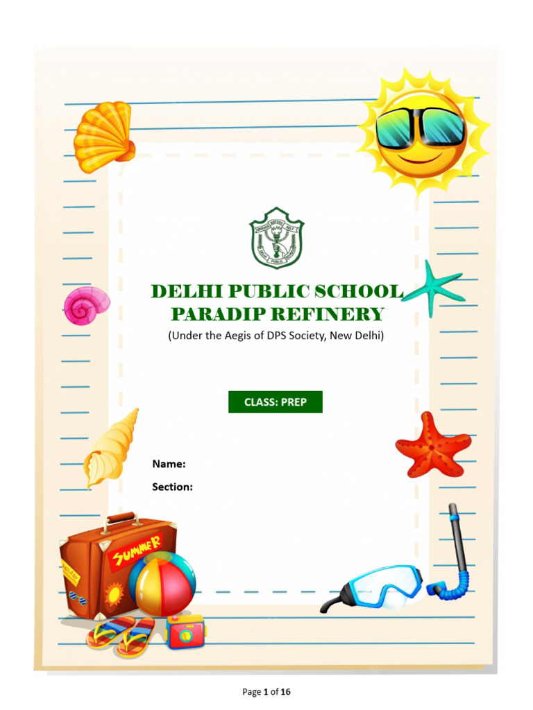 SUMMER HOLIDAY ASSIGNMENT (Prep) 2024-25 - 240508 - 194448 | PDF | Thought | Literacy