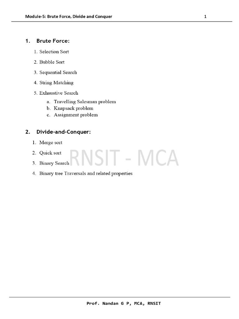 Ds Module 5 Part 1 I Pdf