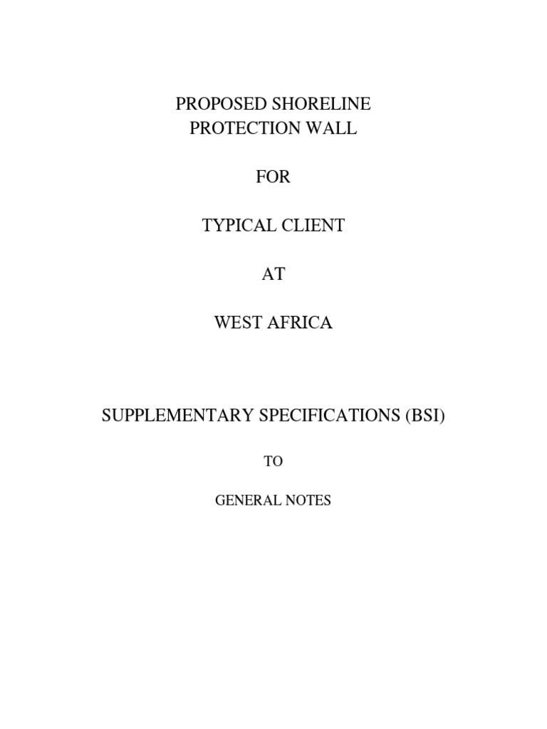 S05 Specification - Supplemental Concrete | PDF | Concrete | Cement