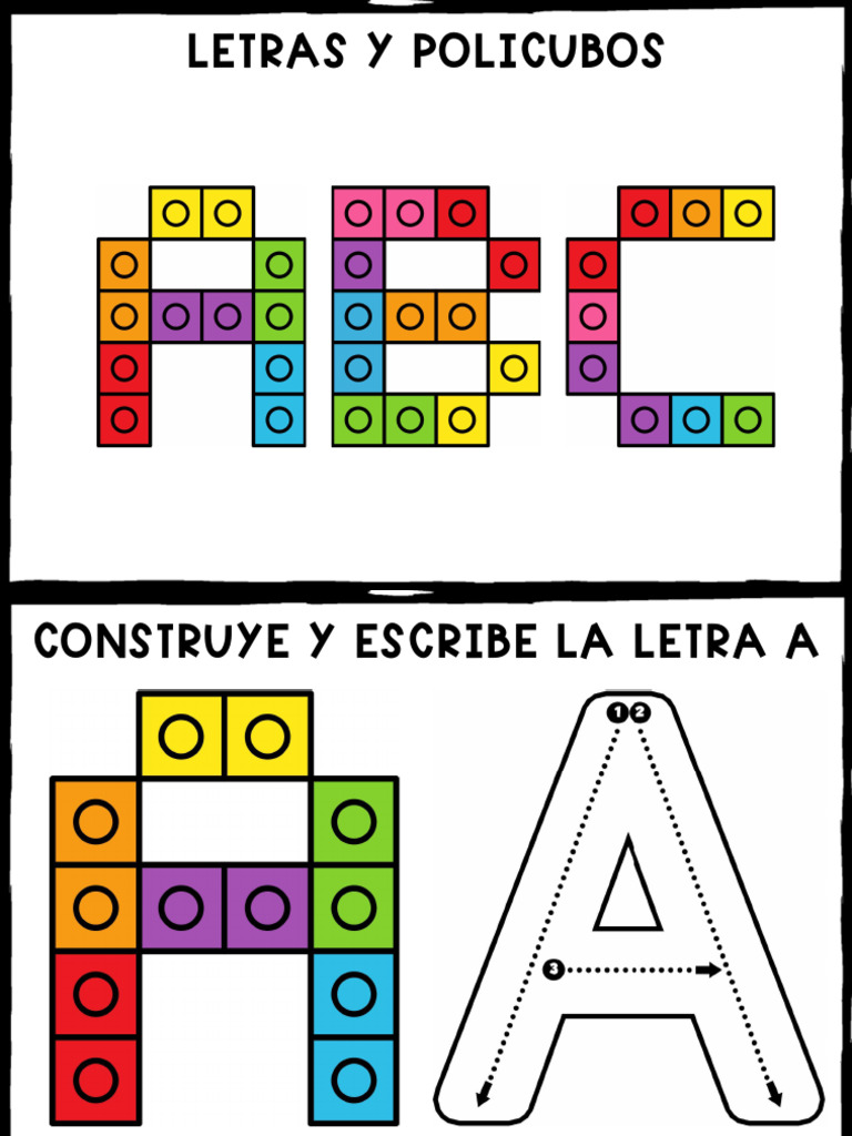 Abecedario Trazo y Policubos | PDF