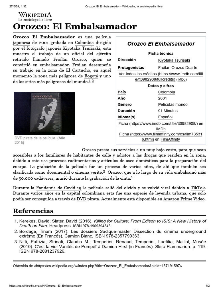 Orozco - El Embalsamador | PDF