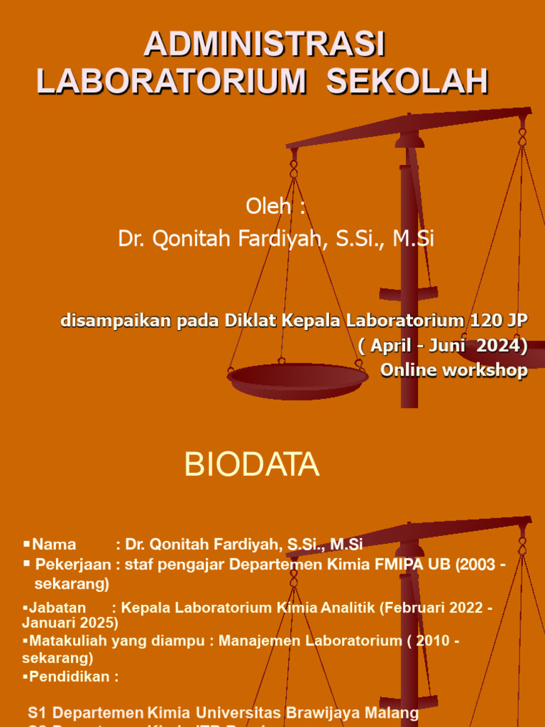 Materi Administrasi Laboratorium 2024 | PDF