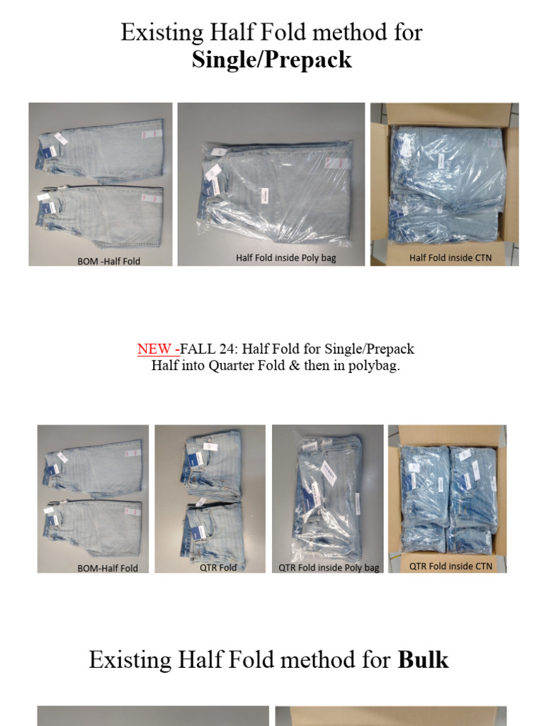 Half Fold Method Overview for Fall 24 | PDF