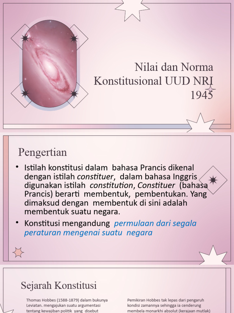 Nilai Dan Konstitusional UUD 1945 | PDF | Politik