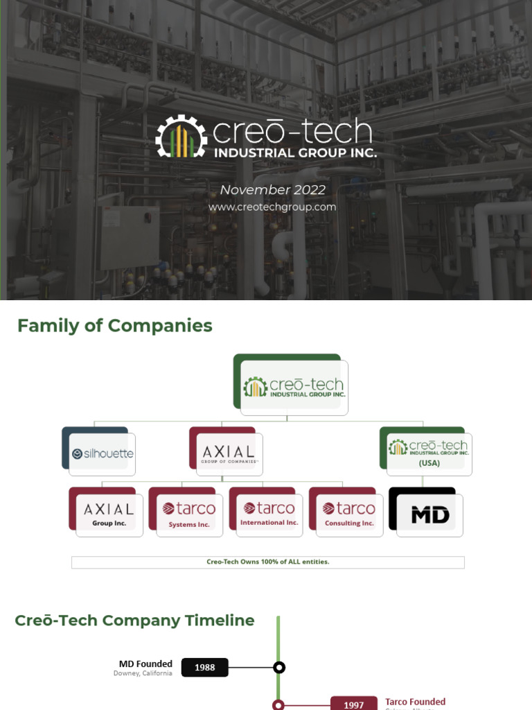 CREO External Presentation Nov 2022 | PDF | Automation | Gas Turbine